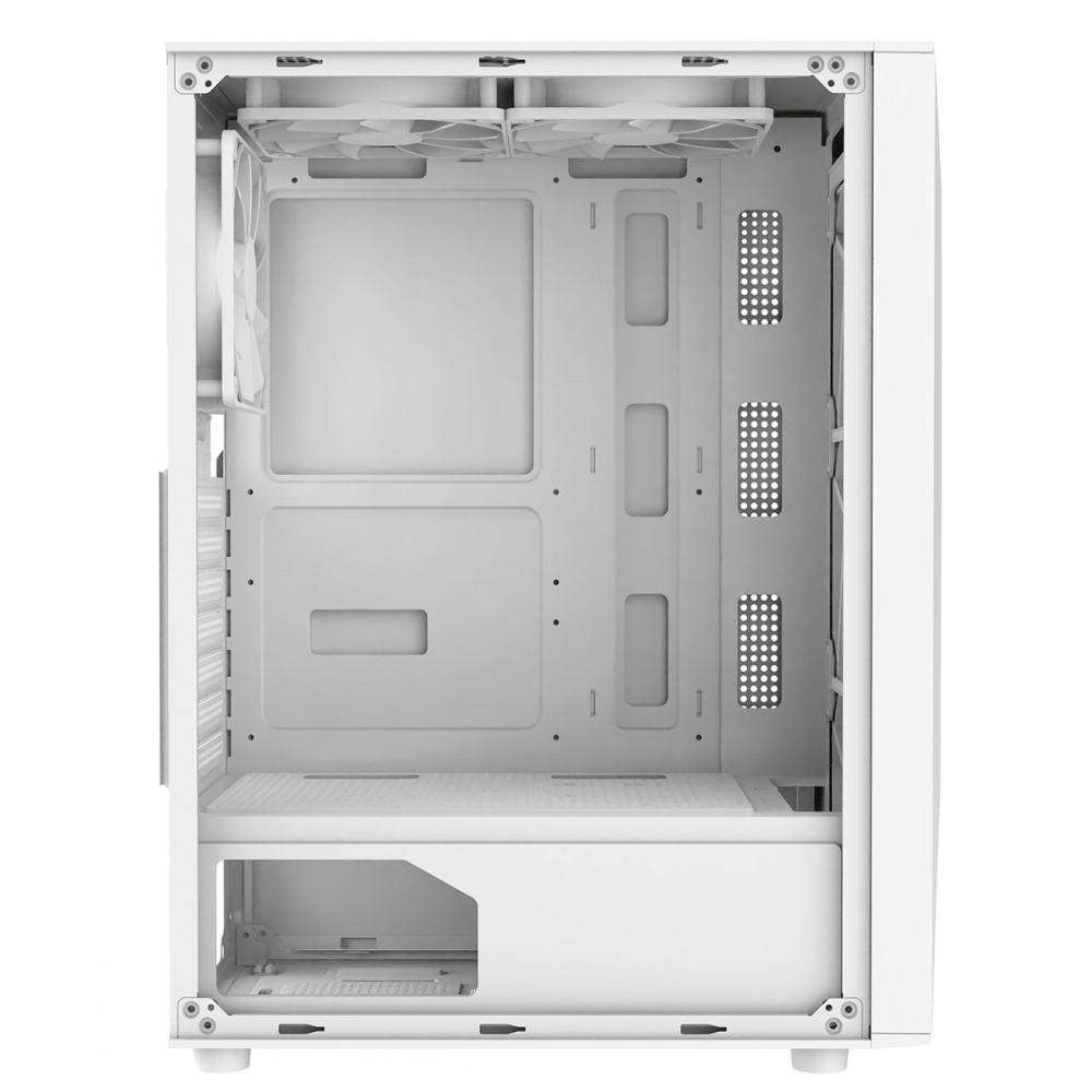 CIT Carisma White Mid ATX Gaming PC Case 6 x ARGB Fans Tempered Glass ...